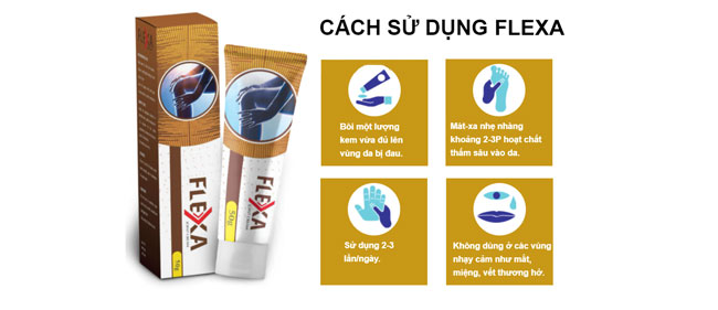 Flexa - Kem bôi hỗ trợ điều trị xương khớp, hỗ trợ điều trị viêm khớp